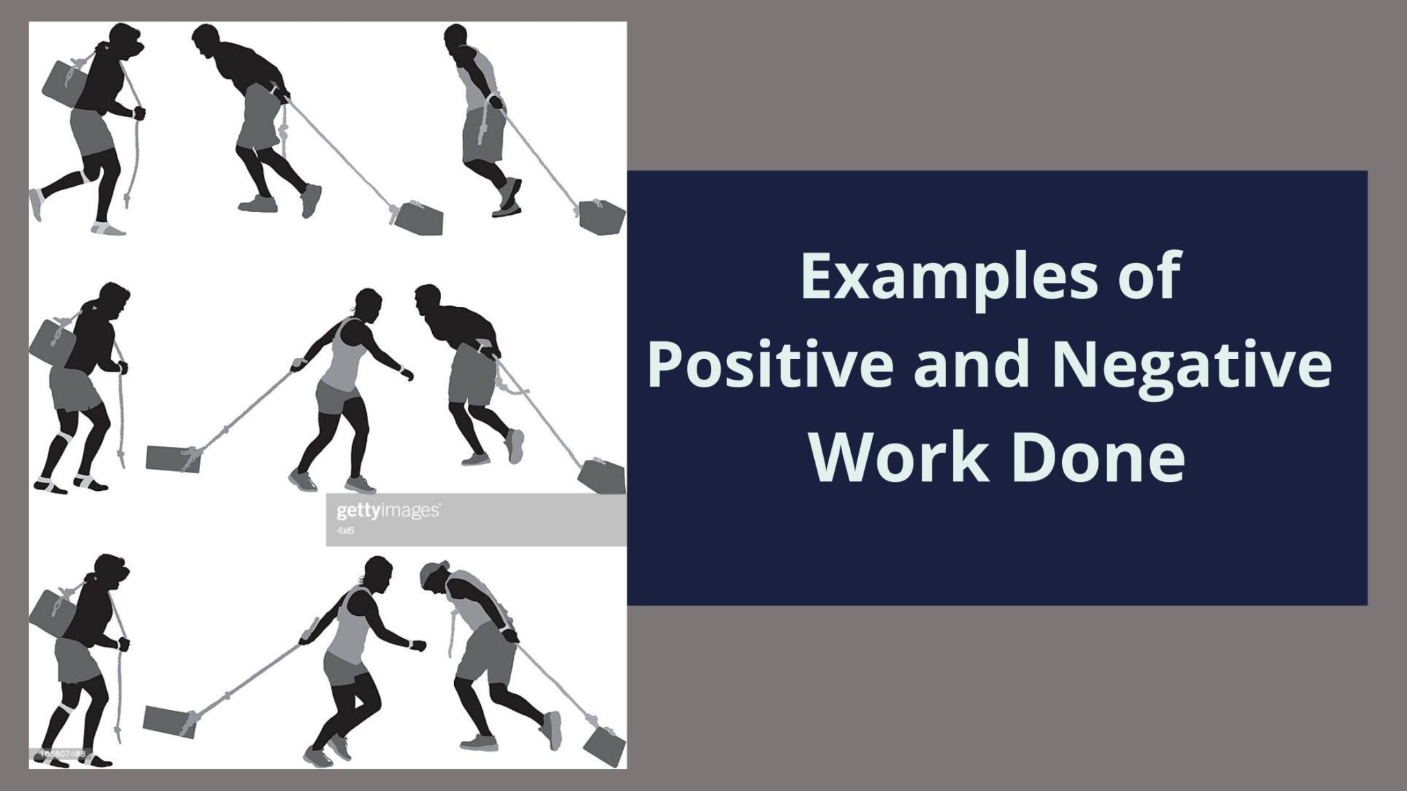 10 Examples of Positive and Negative Work Done | 'Monomousumi'